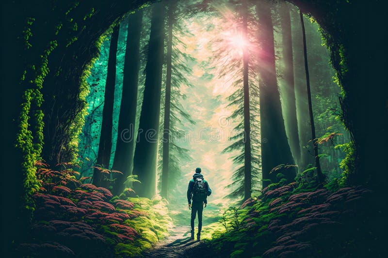 Finding Peace in Solitude: Exploring the Forest Alone, Generative Ai ...