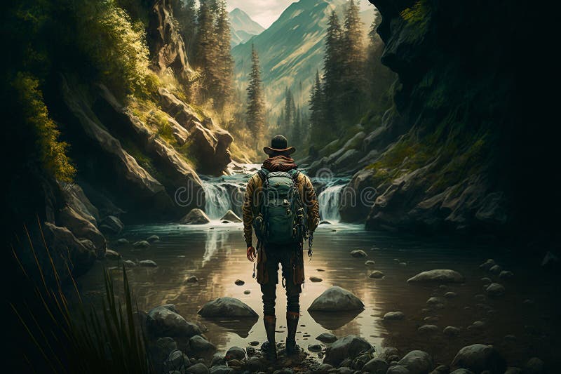 Finding Peace in Solitude: Exploring the Forest Alone, Generative Ai ...