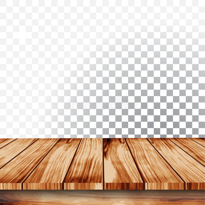 Image of Perspective Wood Table on White Background. Stock Vector ...