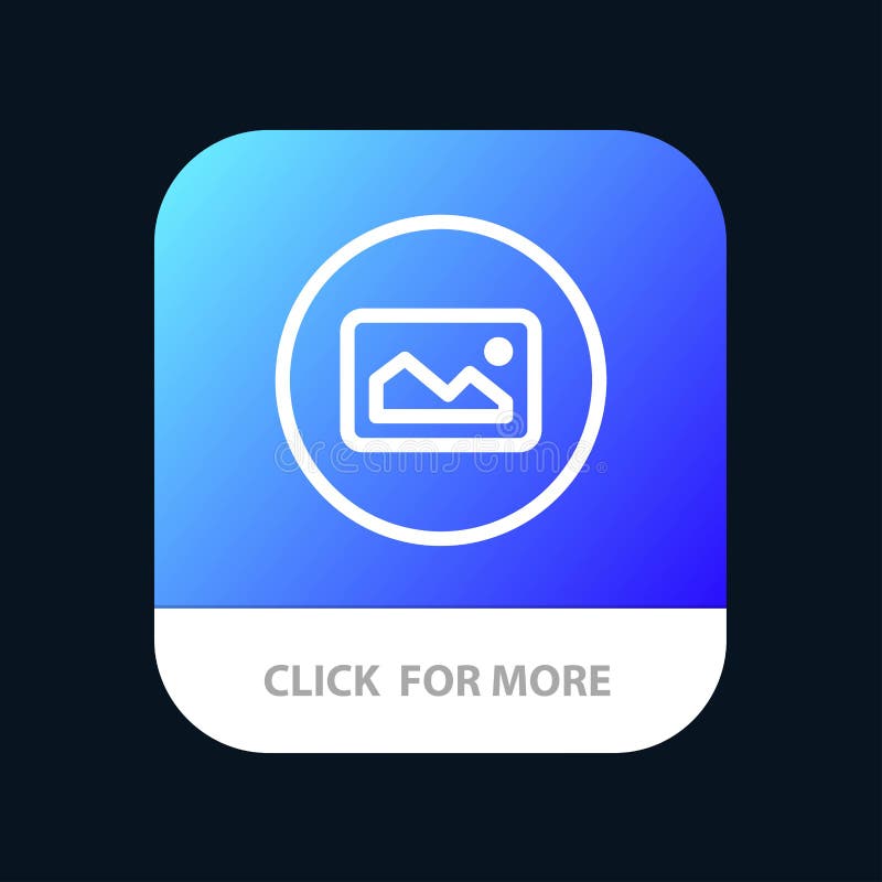 Image Photo Basic Ui Mobile App Button Android And Ios Line Version Stock Vector