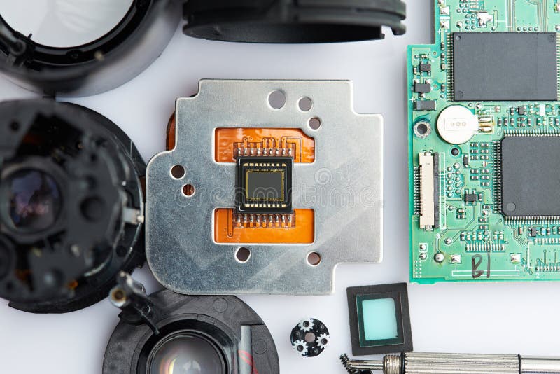 Image photo sensor stock photo. Image of detail, lens - 89151392