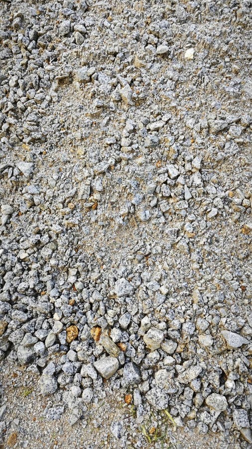 Pile of Aggregated Stones Laying on the Construction Site To Be Used ...