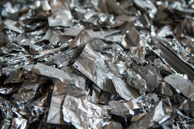 Image of Pile of Cast Aluminum Scrap. Texture for Background Usage ...