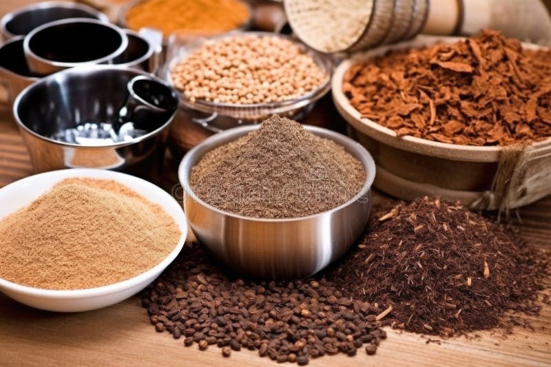 Image of a Pile of Raw Materials for Drip Coffee Maker Stock Image ...