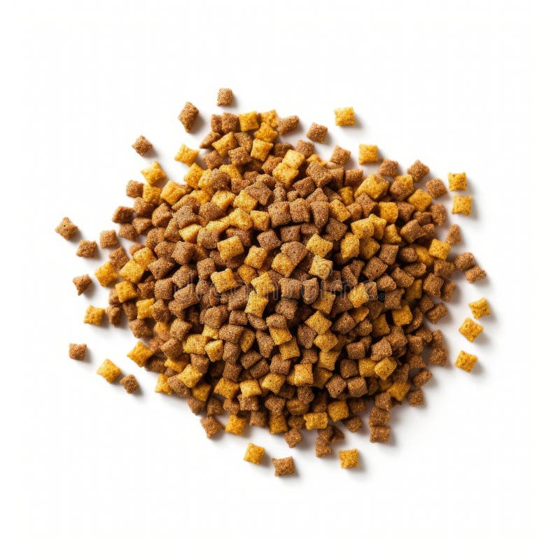 Image of Pile of Small, Yellow and Brown Chunks or Cubes is Presented ...