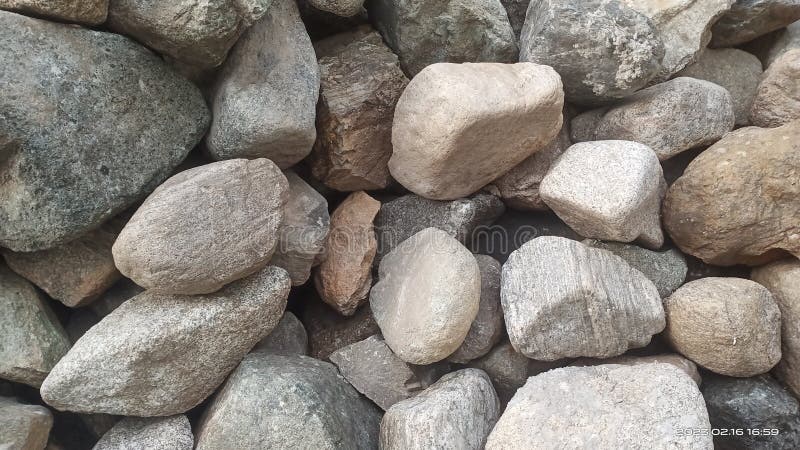 Image of a Pile of Stones in the Home Environment Stock Photo - Image ...