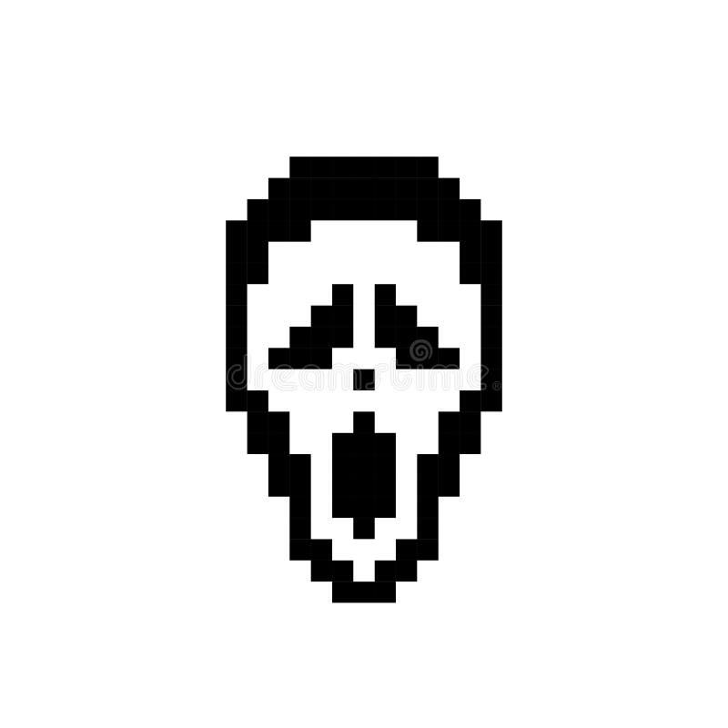 8 Bit Pixel Ghost. Cute Flying Ghost in Vector Stock Vector ...
