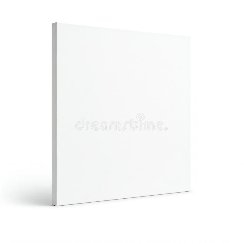 A Plain White Book Mockup Isolated on a White Background Stock ...