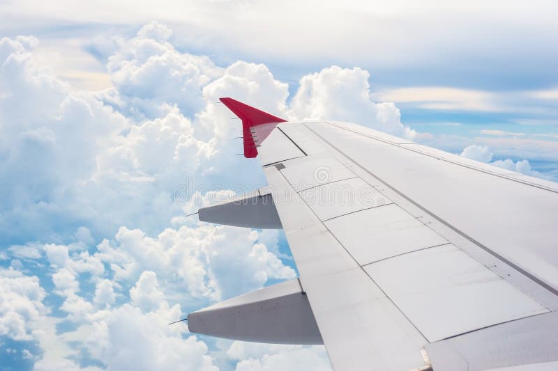 Image plane of the wing stock photo. Image of horizon - 42056936