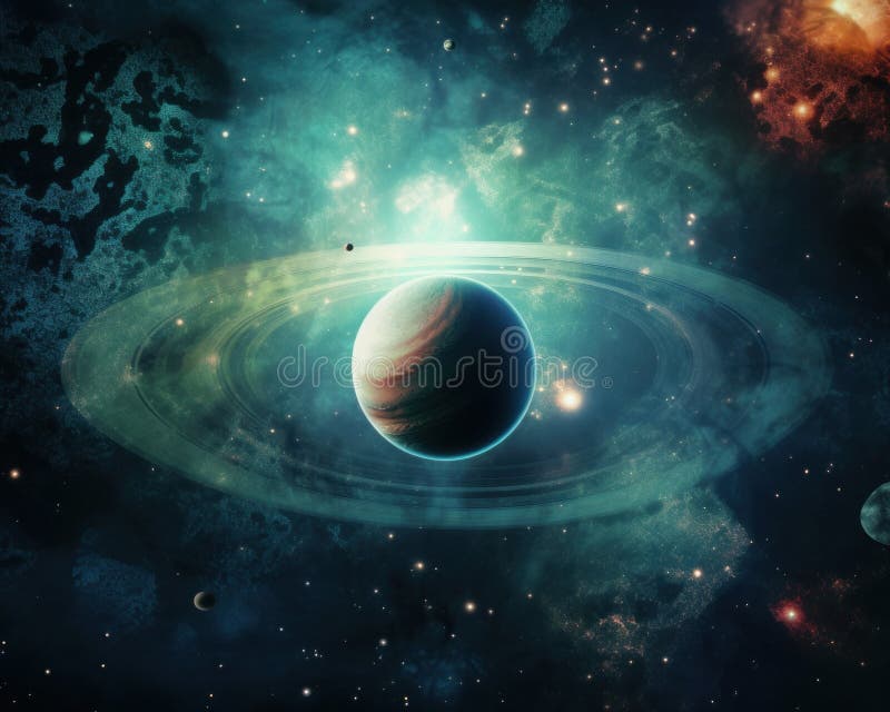 An Image of a Planet with a Ring Around it. AI Generative Image. Stock ...