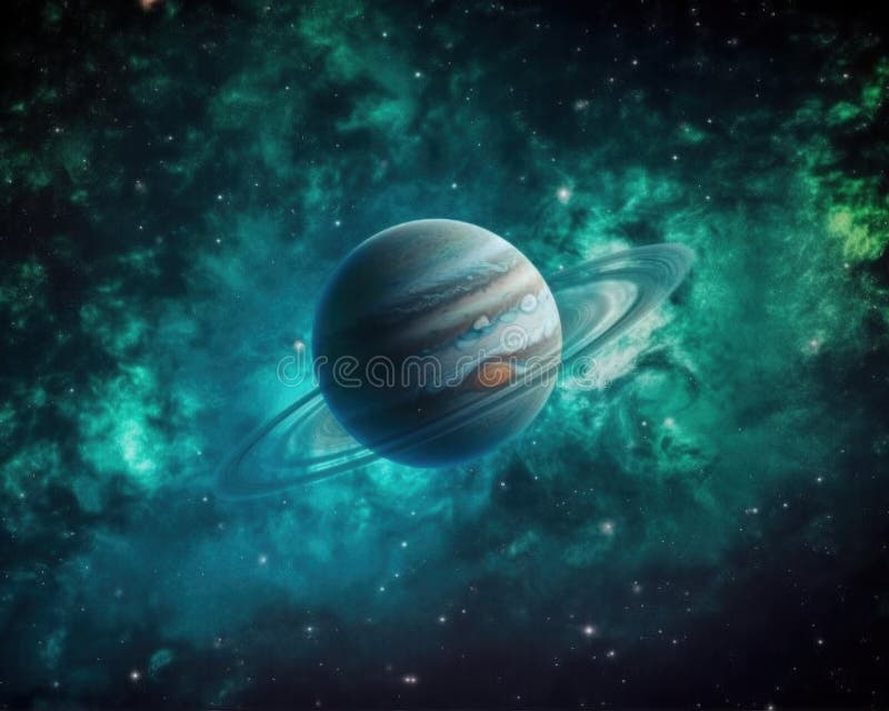 An Image of a Planet with a Ring Around it. Generative AI Image. Stock ...