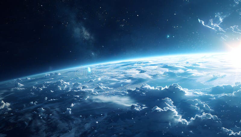 Image of the Planet S Surface from Space Stock Illustration ...