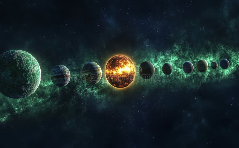 An Image of the Planets that Make Up Our Solar System, Including the ...