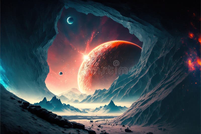 Image of Planets, Stars and Outer Space and Sky, Created Using ...