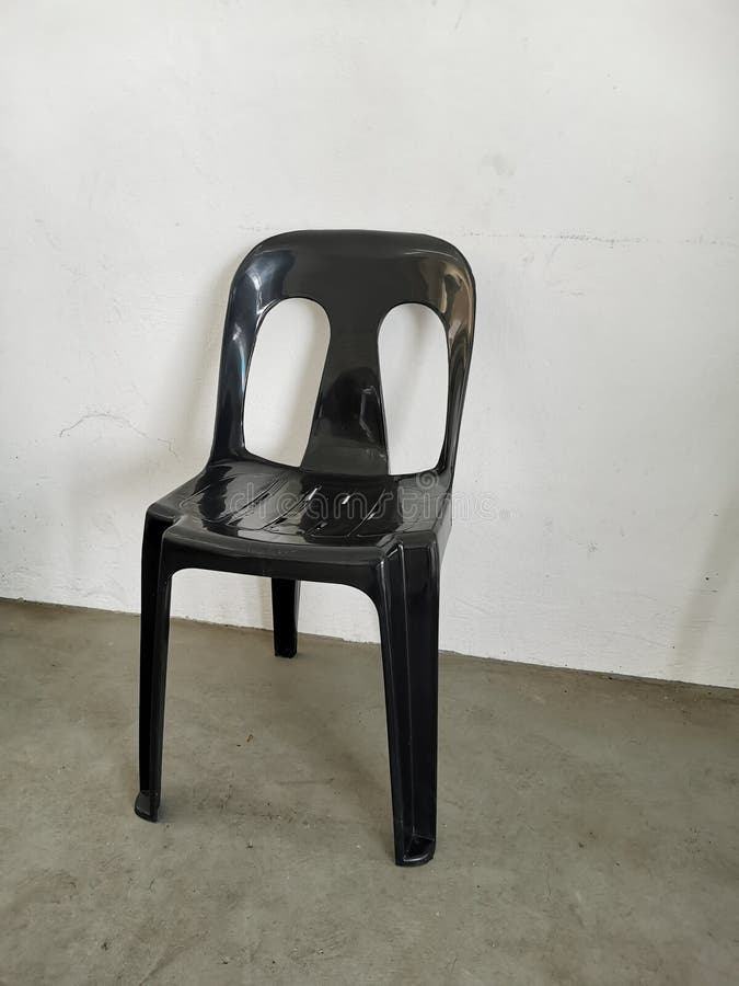 Image of Plastic Chair on the Floor. Stock Image - Image of interior ...