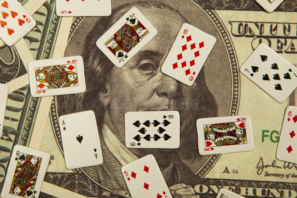 Image of Playing Card Money Banknote Stock Image - Image of aces ...