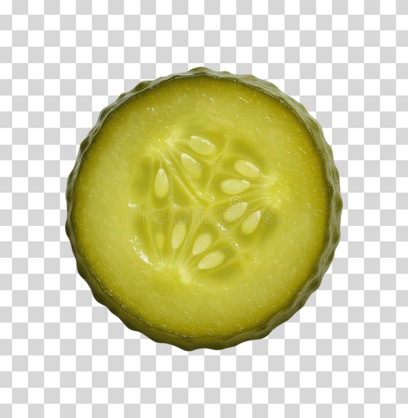 Pickle Slice, Isolated on Transparent Background, PNG Stock ...