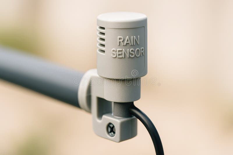 Rain Sensor Device. Weather Detection Equipment Stock Illustration ...