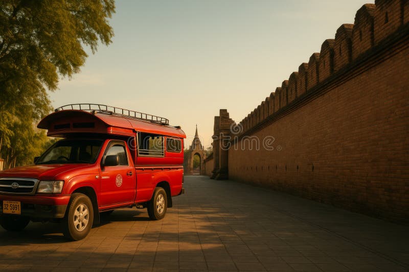 Red Songthaew Stock Illustrations – 4 Red Songthaew Stock Illustrations ...