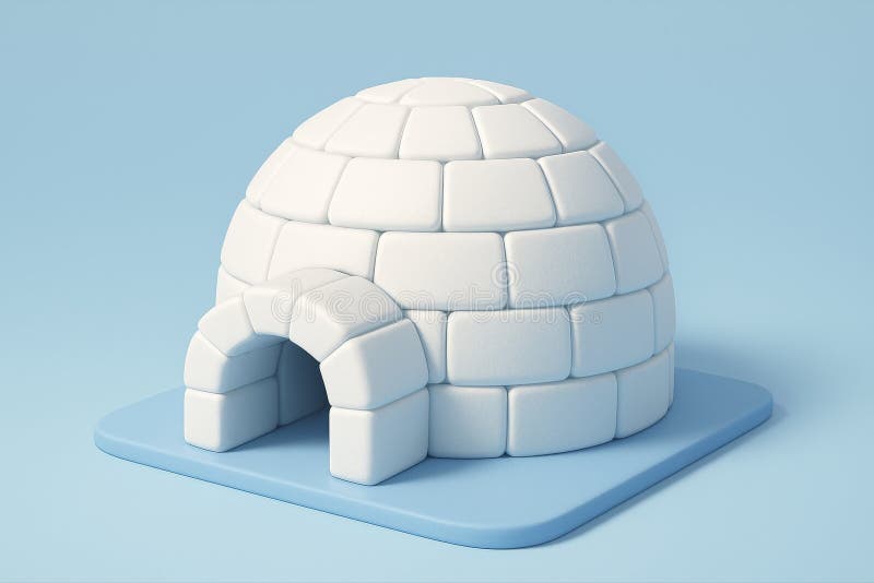 AI-Generated Igloo stock illustration. Illustration of arctic - 386456535