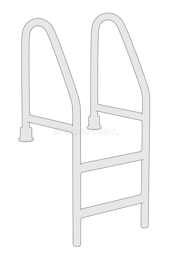 Image of pool ladder stock illustration. Illustration of ladder - 37231268