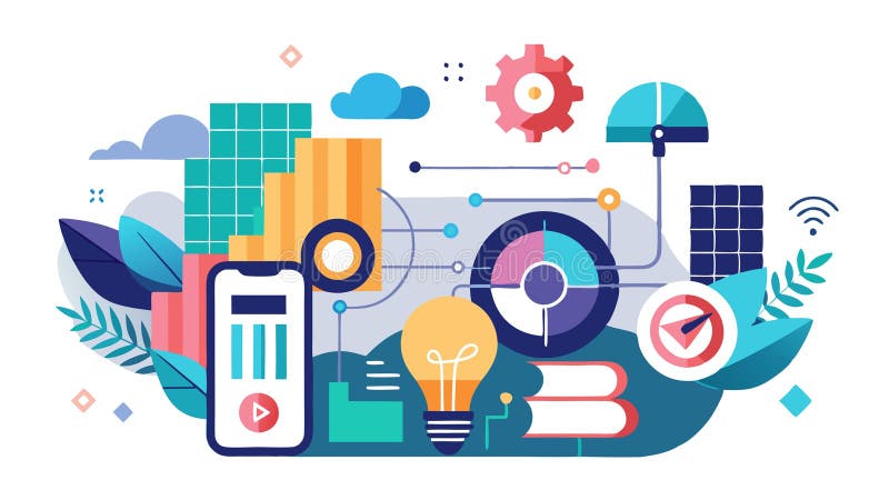 The Image Portrays Abstract Forms Representing a Tech Company S ...