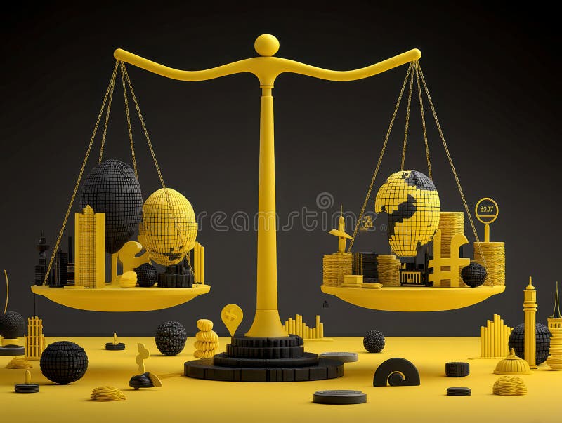 The Image Portrays a Balanced Scale with Cultural and Financial ...