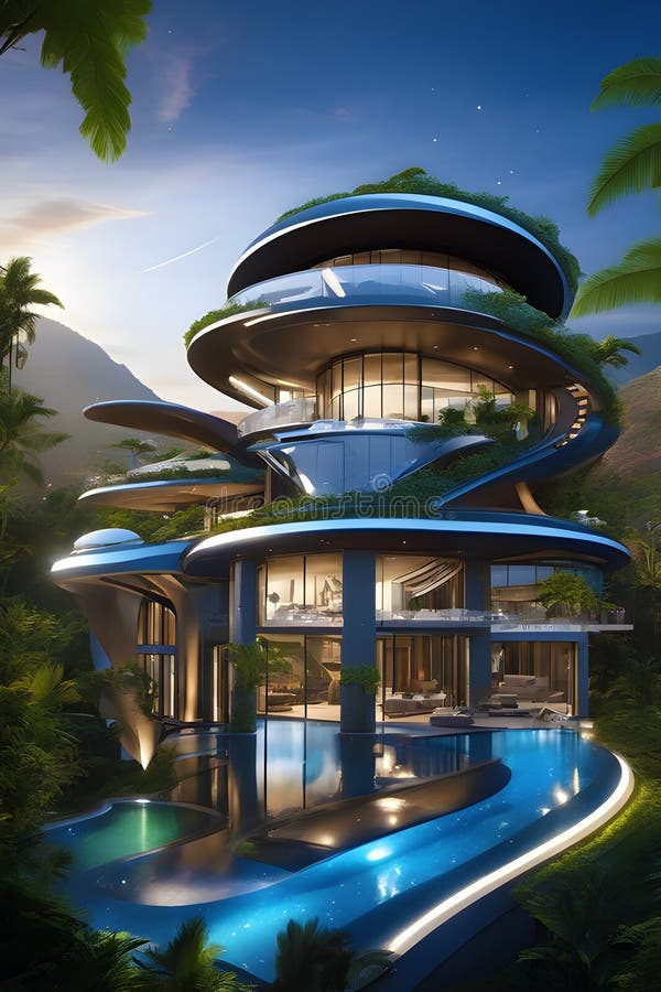 Image Portrays a Captivating Scene of a Multi-storied Building Stock ...