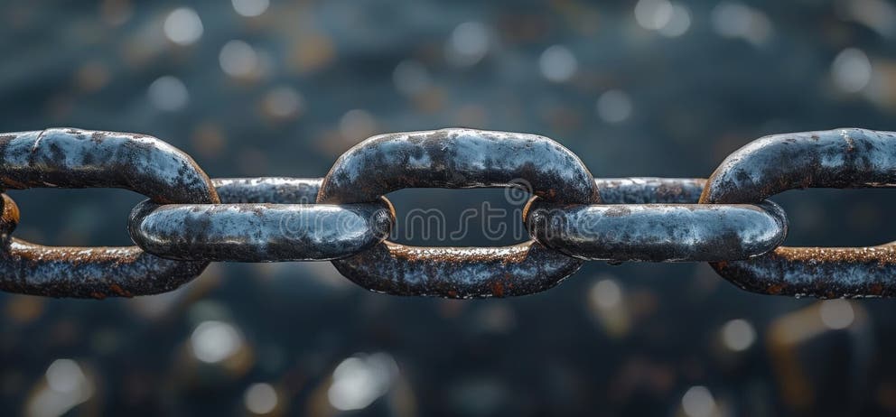 An Image that Portrays Chain Links Stock Illustration - Illustration of ...
