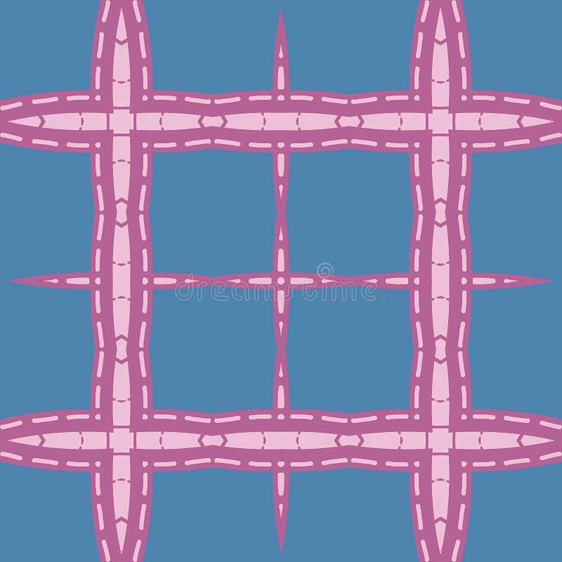 Crossroad Pattern with Pink Paths Over a Blue Backdrop Stock ...