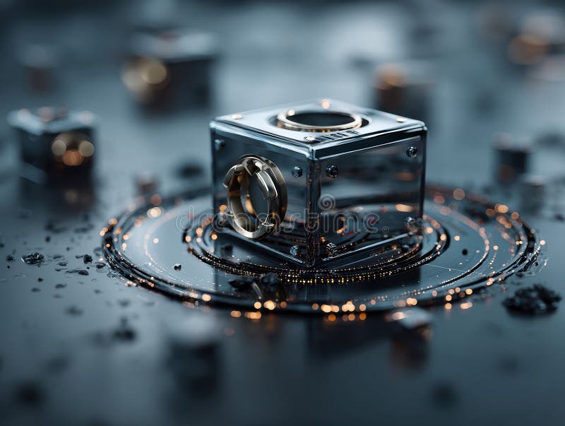 The Image Portrays a Detailed, Metallic Mechanical Assembly Reminiscent ...