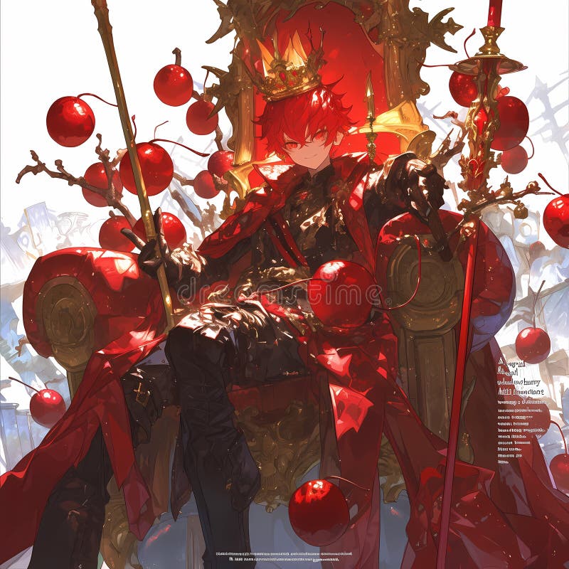 Epic Royalty: the Red Emperor Stock Illustration - Illustration of ...