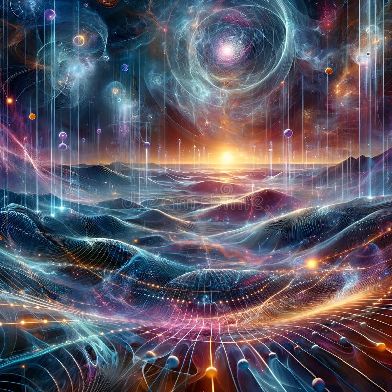 A Fantastical Quantum Landscape, Inspired by the Concepts of Quantum ...