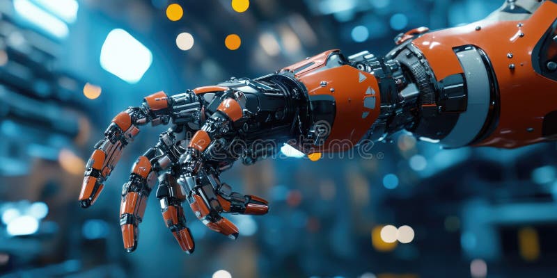 Robotic Future: an AI Vision Stock Photo - Image of intelligence ...
