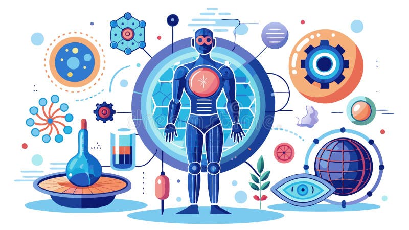 This Image Portrays a Futuristic Vision of Human Cell Regeneration ...