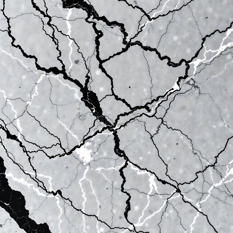 A High Contrast Black and White Marble Texture with Bold, Dark Veins ...