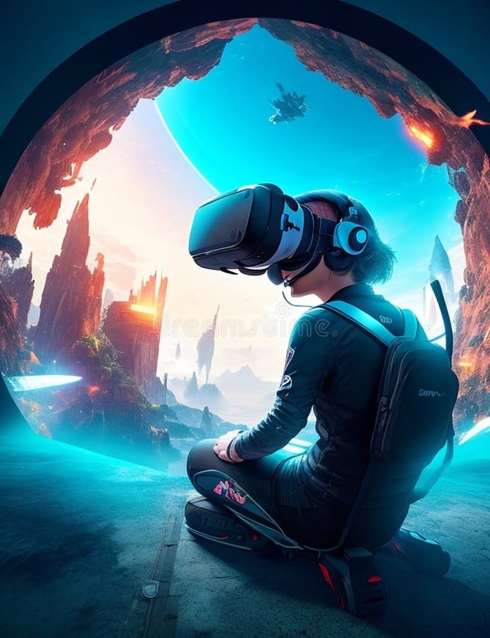 Immersive Gaming Experience Stock Illustrations – 2,190 Immersive ...