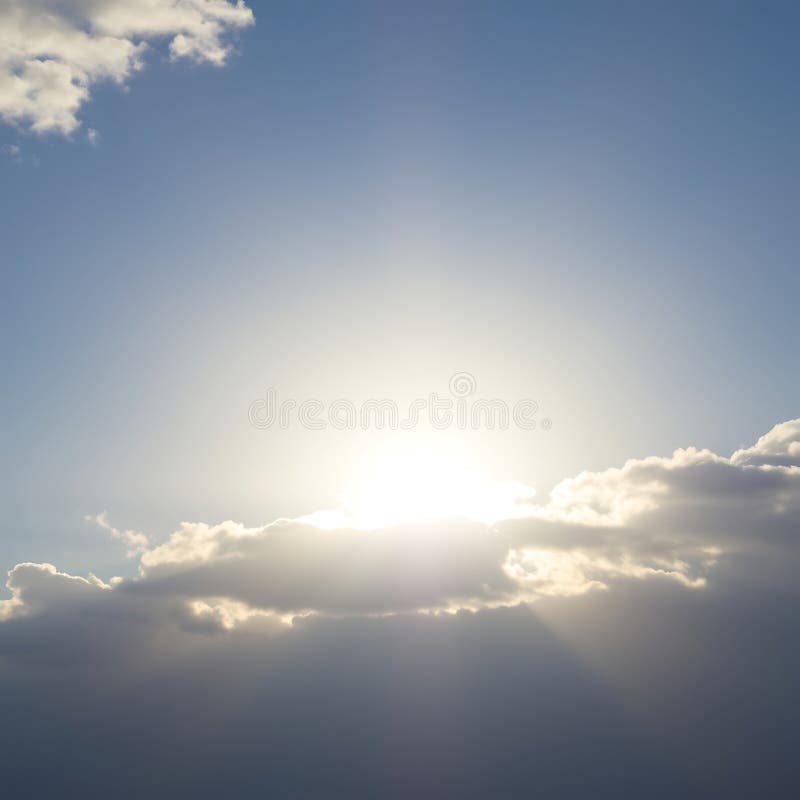 A Mid Afternoon Sky with Intense Sunlight and Sharp Shadows Beneath ...