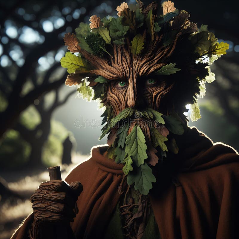 Enchanted Forest Guardian: the Man-Tree Hybrid Stock Image - Image of ...