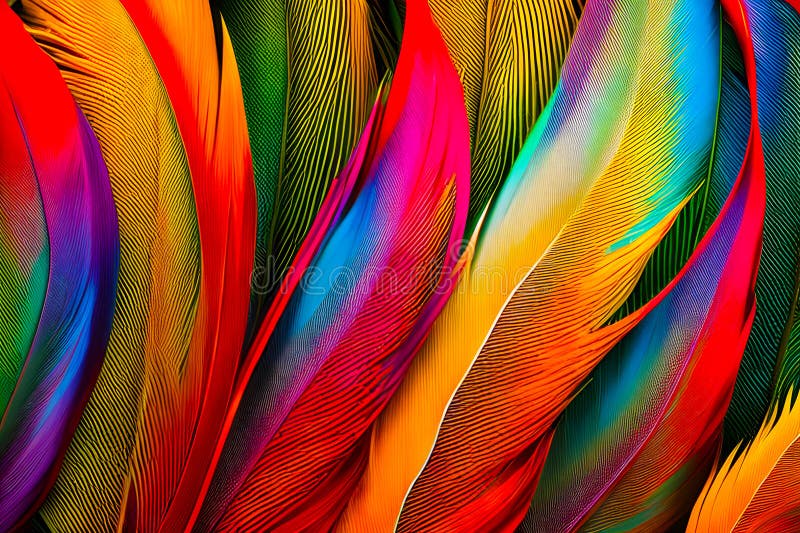 Chicken Feathers in Soft and Blur Style Texture Generated by Ai Stock ...