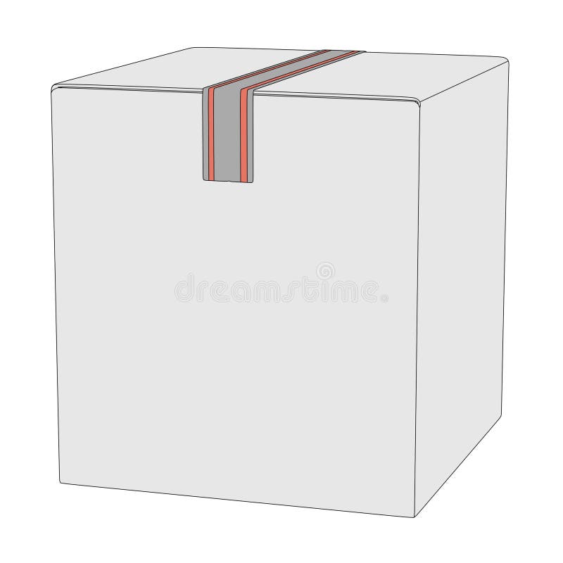 Image of post package stock illustration. Illustration of sketch - 38555553
