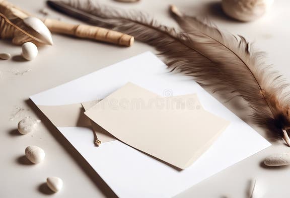 Image Postcard Boho Text Rustic Design Space Table Postcard Stcks ...