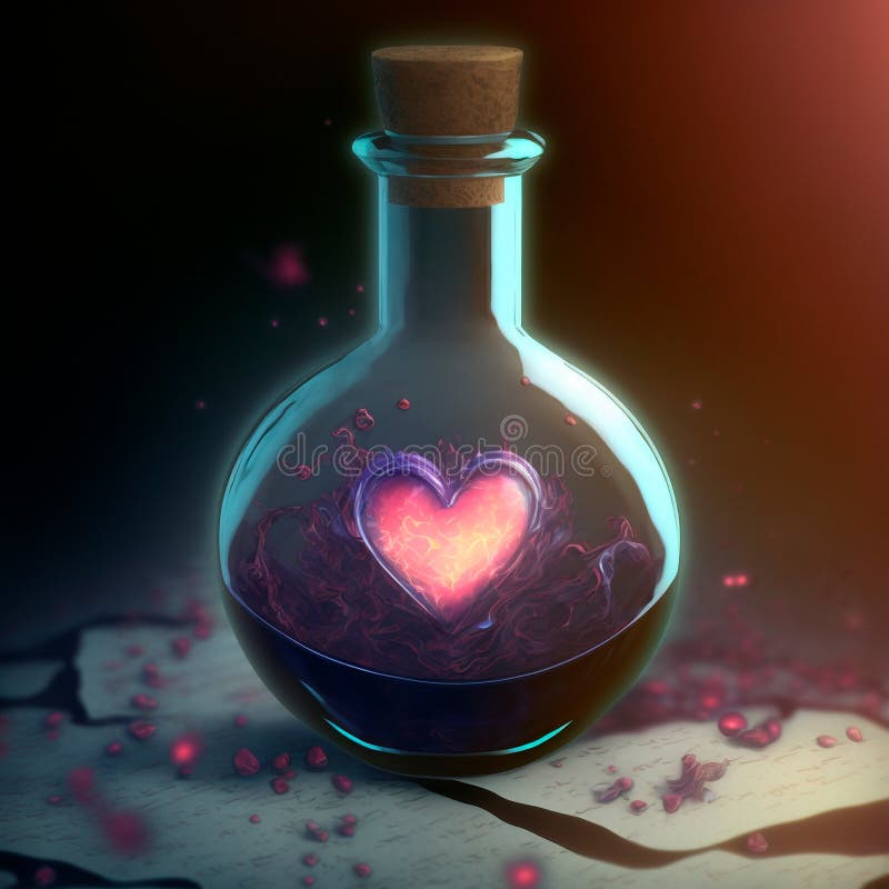 Image of a Potion in the Style of Fantasy Stock Illustration ...