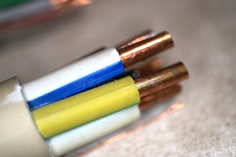 Image of Power Electrical Cable Stock Image - Image of insulation ...