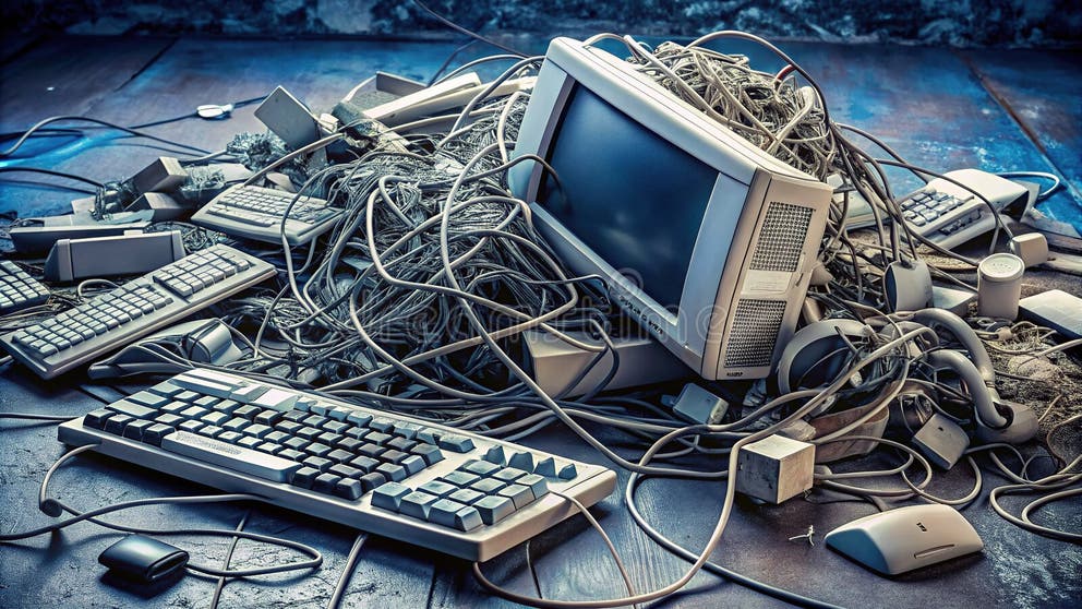 A Broken Down Computer System Repair or Replacement the Signs of a ...