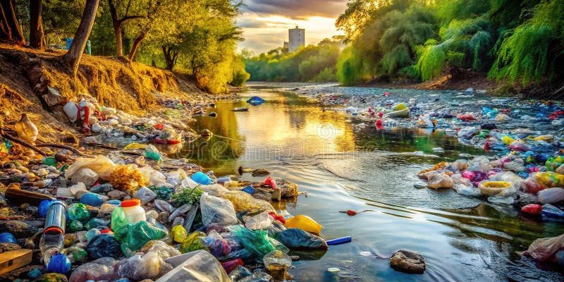 The Devastating Impact of Riverbank Plastic Pollution a Visual Cry for ...