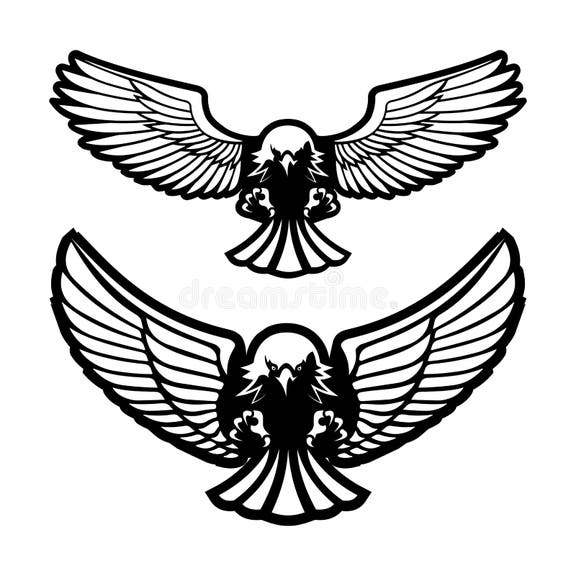 Bird of Prey Attacks . Illustration Stock Vector - Illustration of ...