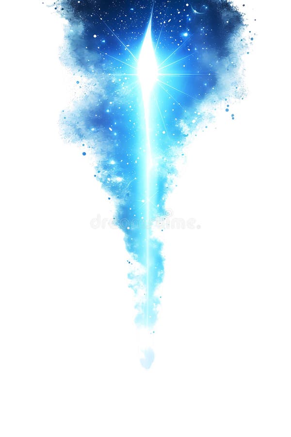 An Image Presenting a Blue Flare Cut Out Isolated in High Resolution ...
