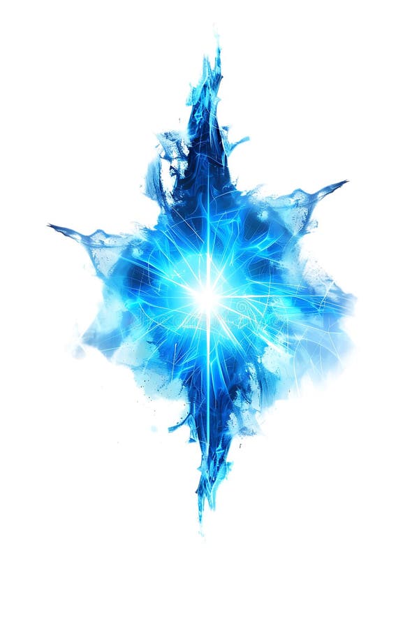 An Image Presenting a Blue Flare Cut Out Isolated in High Resolution ...