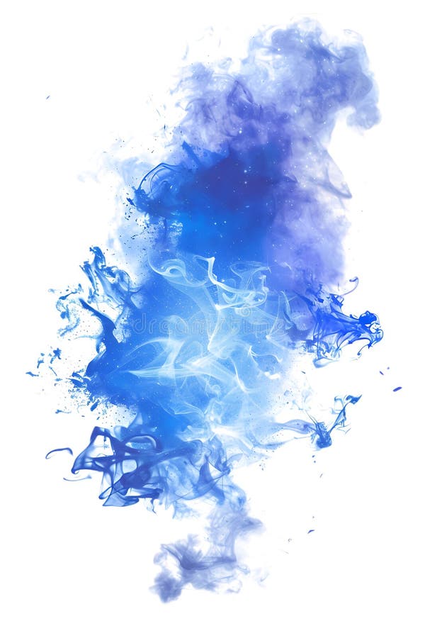 An Image Presenting a Blue Flare Cut Out Isolated in High Resolution ...